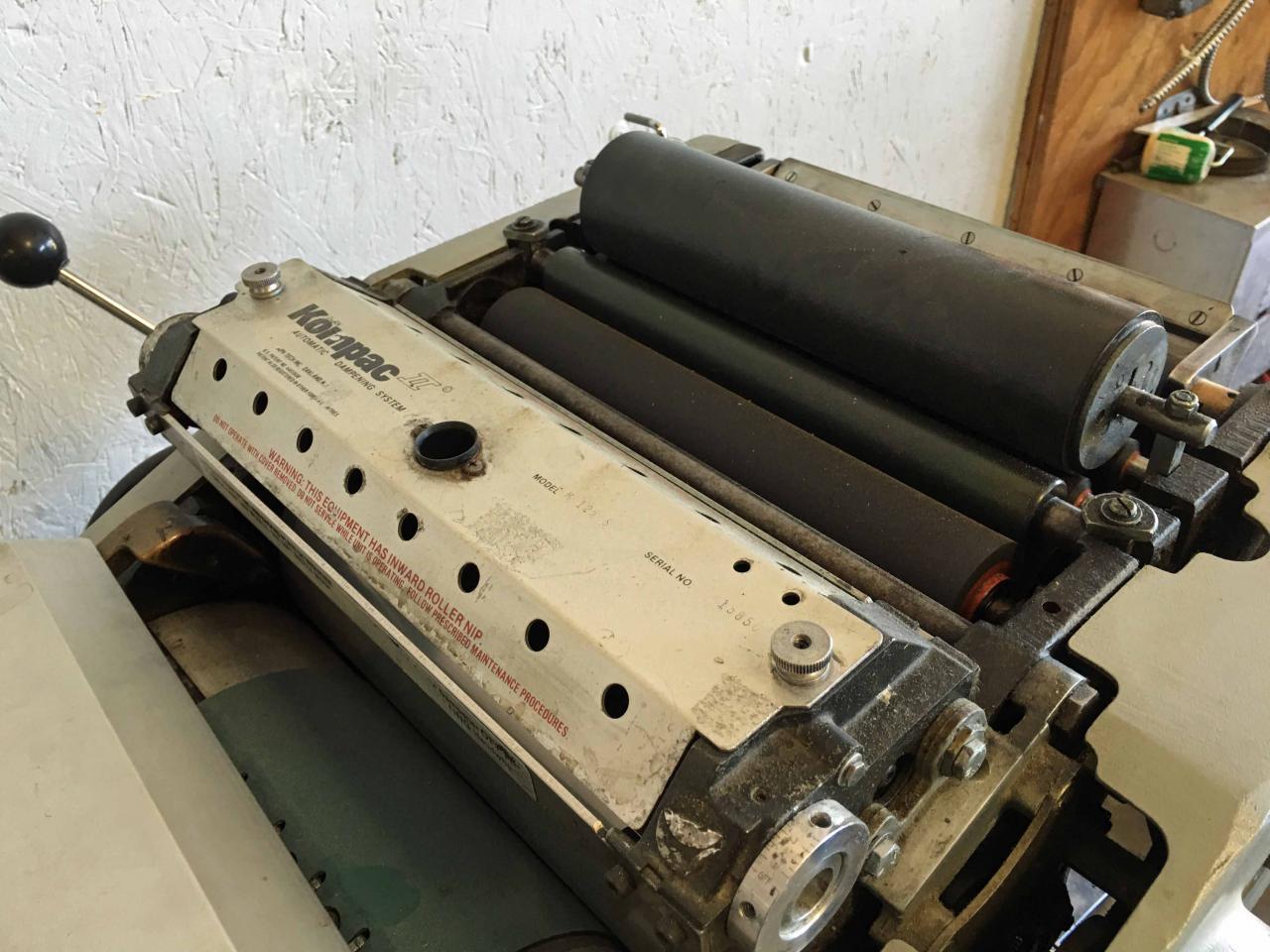 Lot #6: Multi 1250 with Multilith Envelope Feeder with Kompac Dampening ...